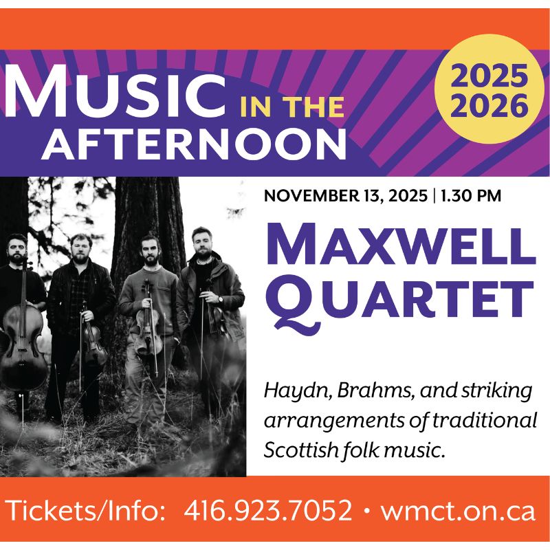Music in the Afternoon presents the Maxwell Quartet - The New Classical FM